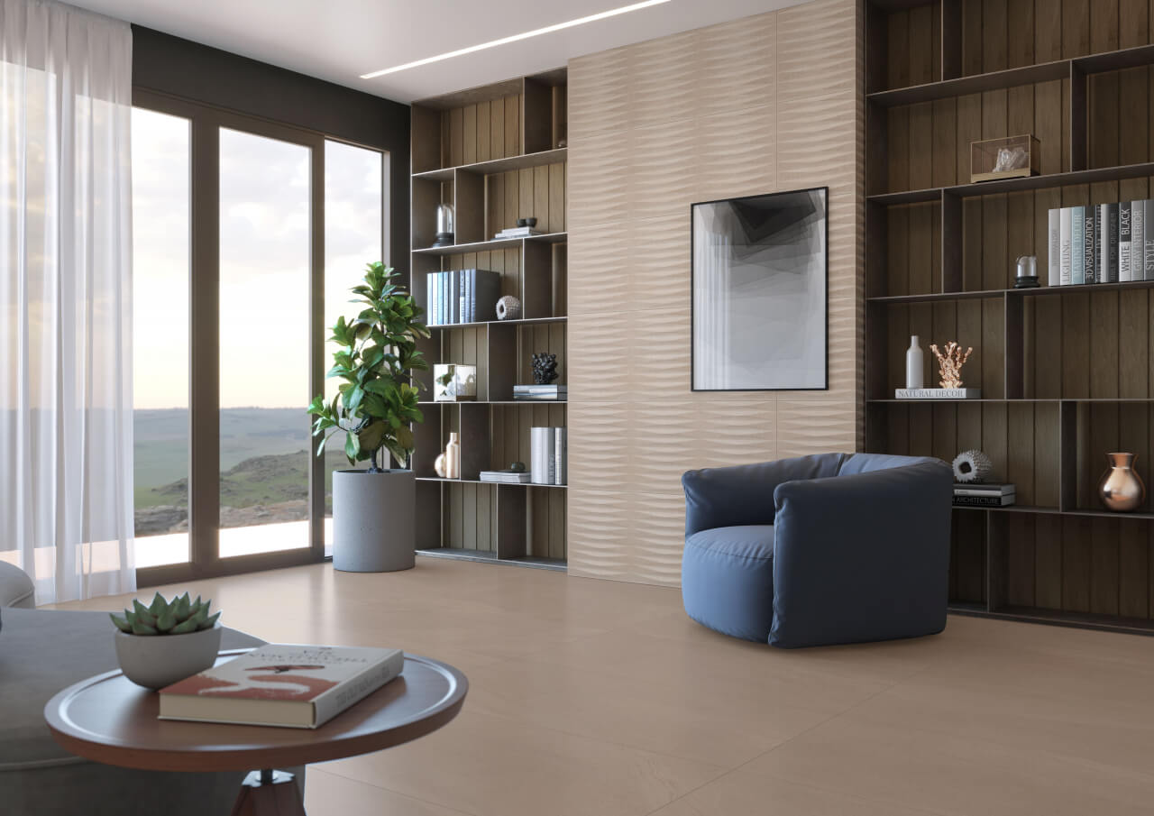 Khali Flash Greige MA 45x120 - Eliane Ceramic Tiles