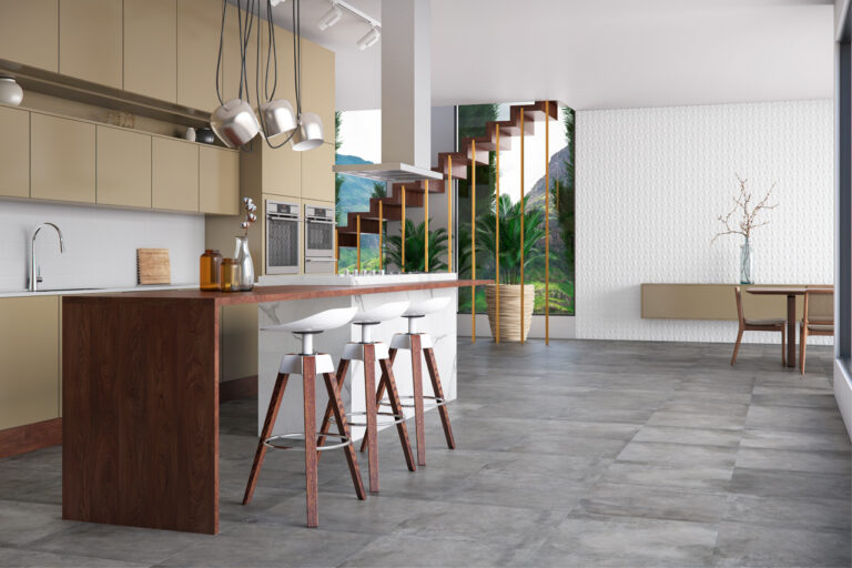 Pisos e revestimentos efeito cimento: como escolher e usar na decoração