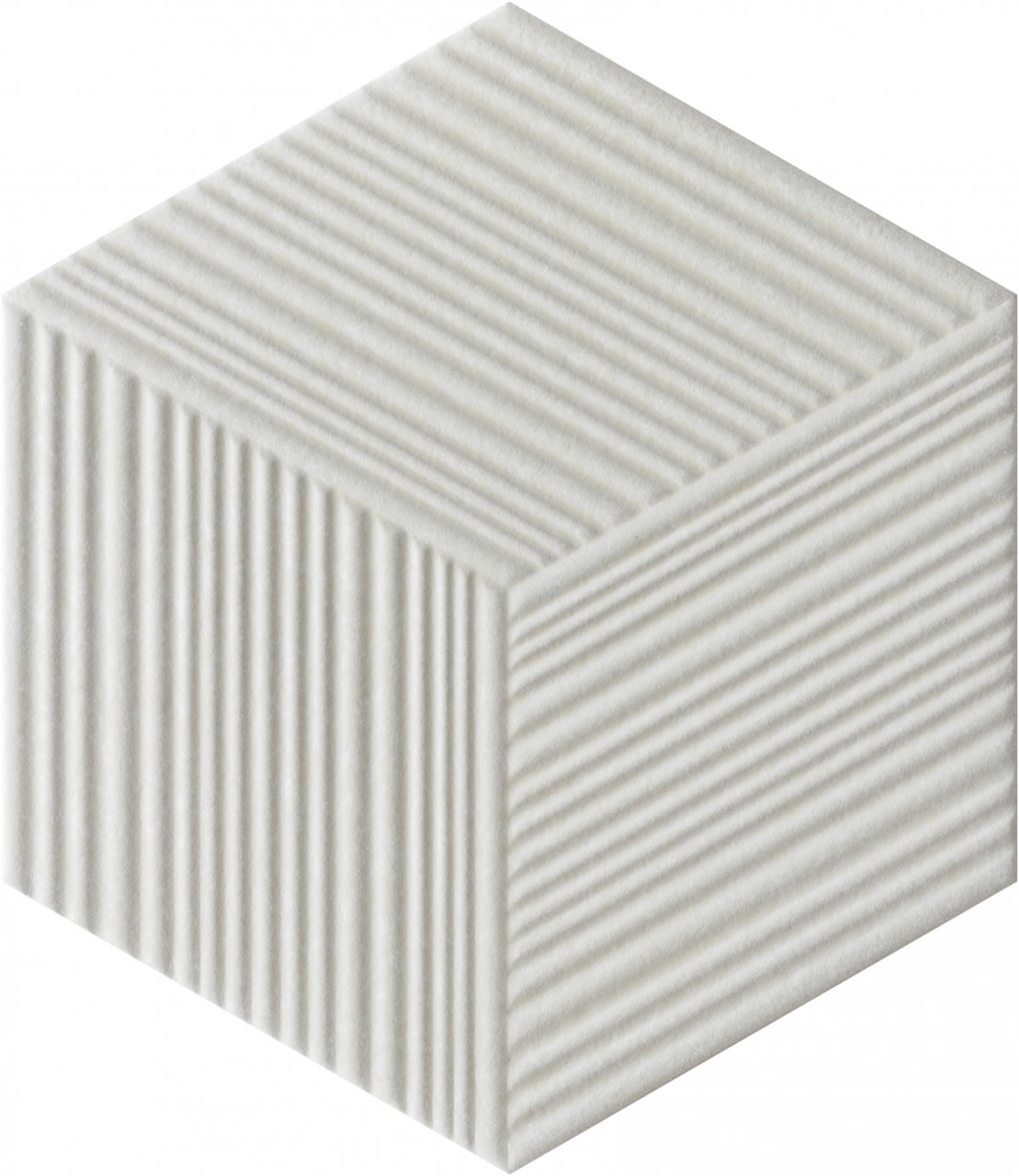 Orion Hex Plisse Off White MT 18x20,8 - Eliane Ceramic Tiles